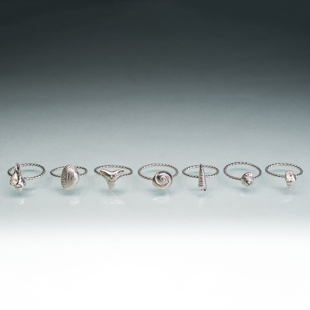 Cast Silver Seashell Ring - Choose Your Shell – HKM Jewelry